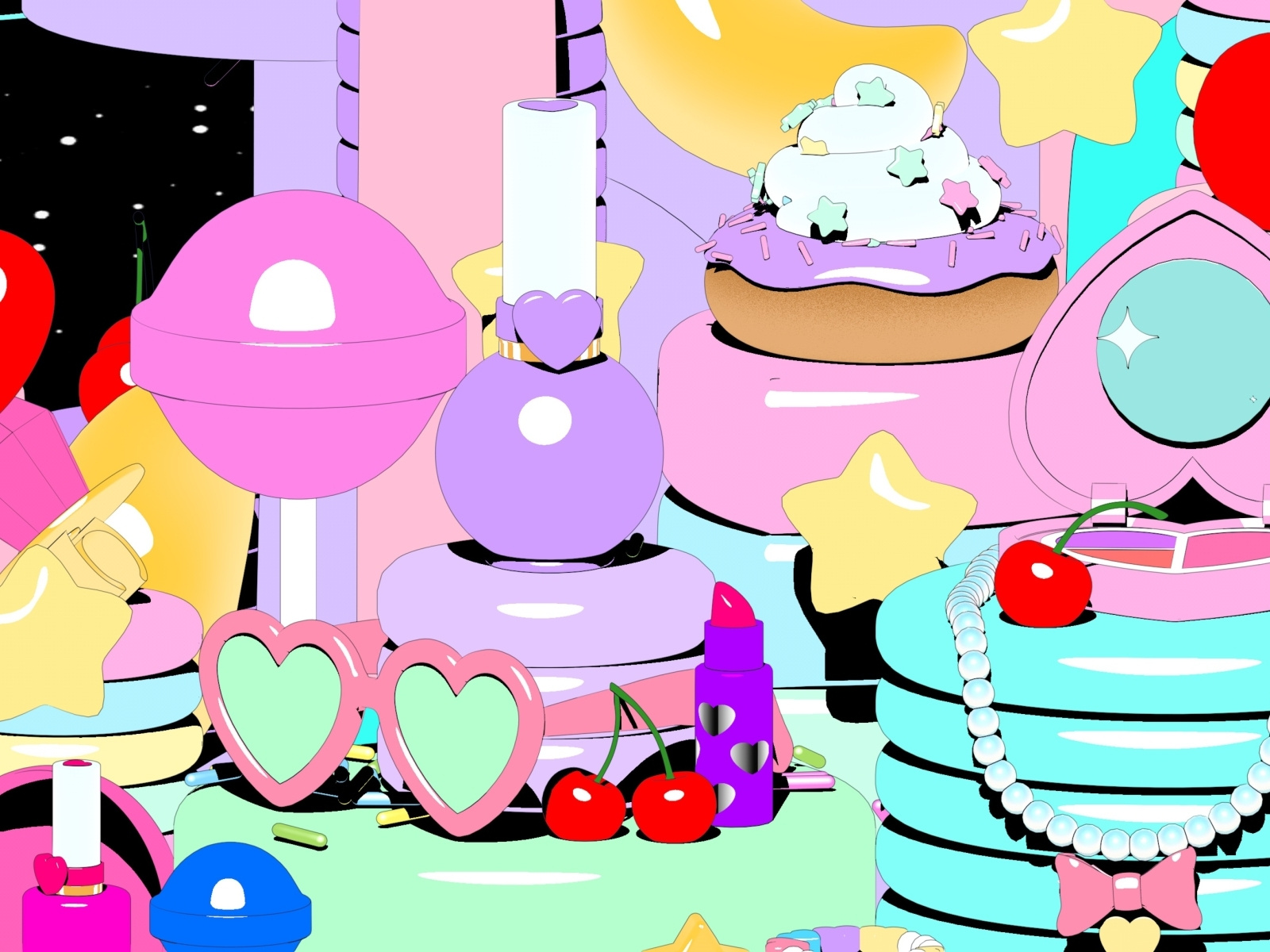 Still from a 90's animation by Haruko Hayakawa on Dribbble