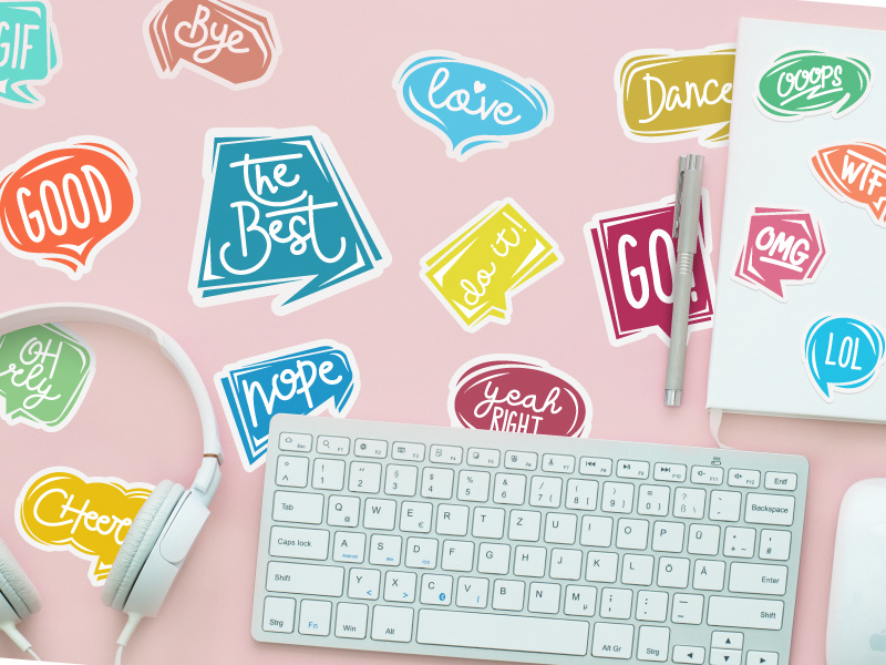 Chat Bubble Sticker Collection by Drizy Studio on Dribbble