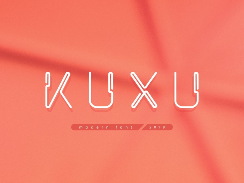 Kuxu Typeface by Drizy Studio on Dribbble
