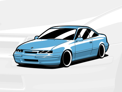 Opel Vauxhall Calibra by Karolis Bagdonavičius on Dribbble