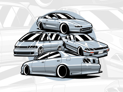 JDM Legends by Karolis Bagdonavičius on Dribbble