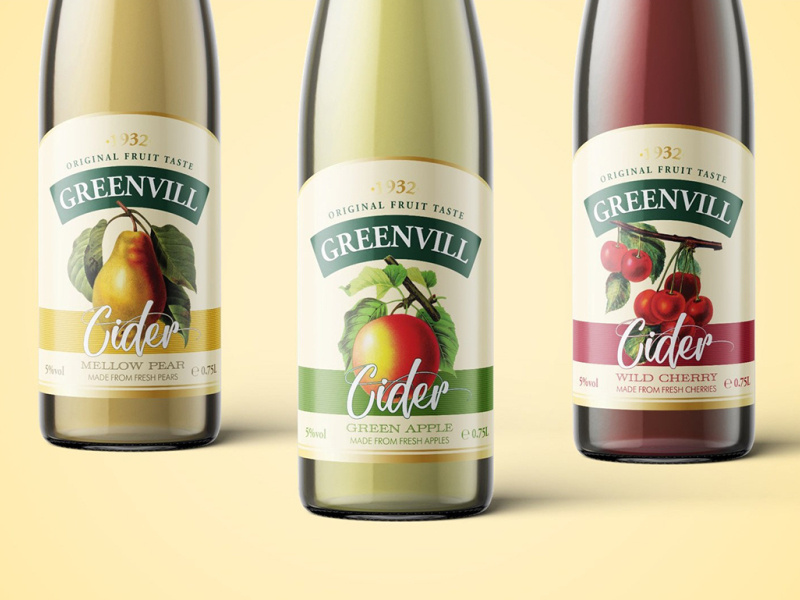 Cider Product Label Design by Aone Graphic on Dribbble