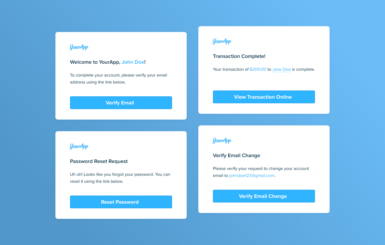 Email Cards by Slof on Dribbble
