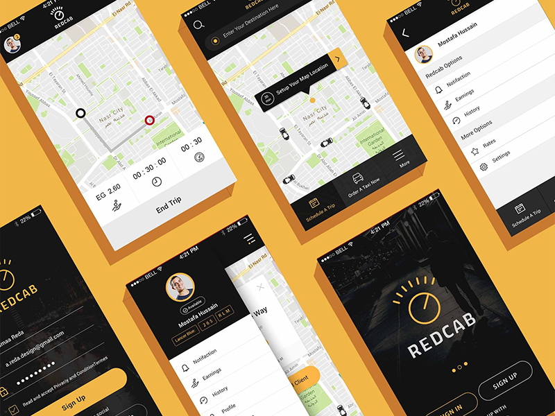 Redcab by Asmaa Reda on Dribbble