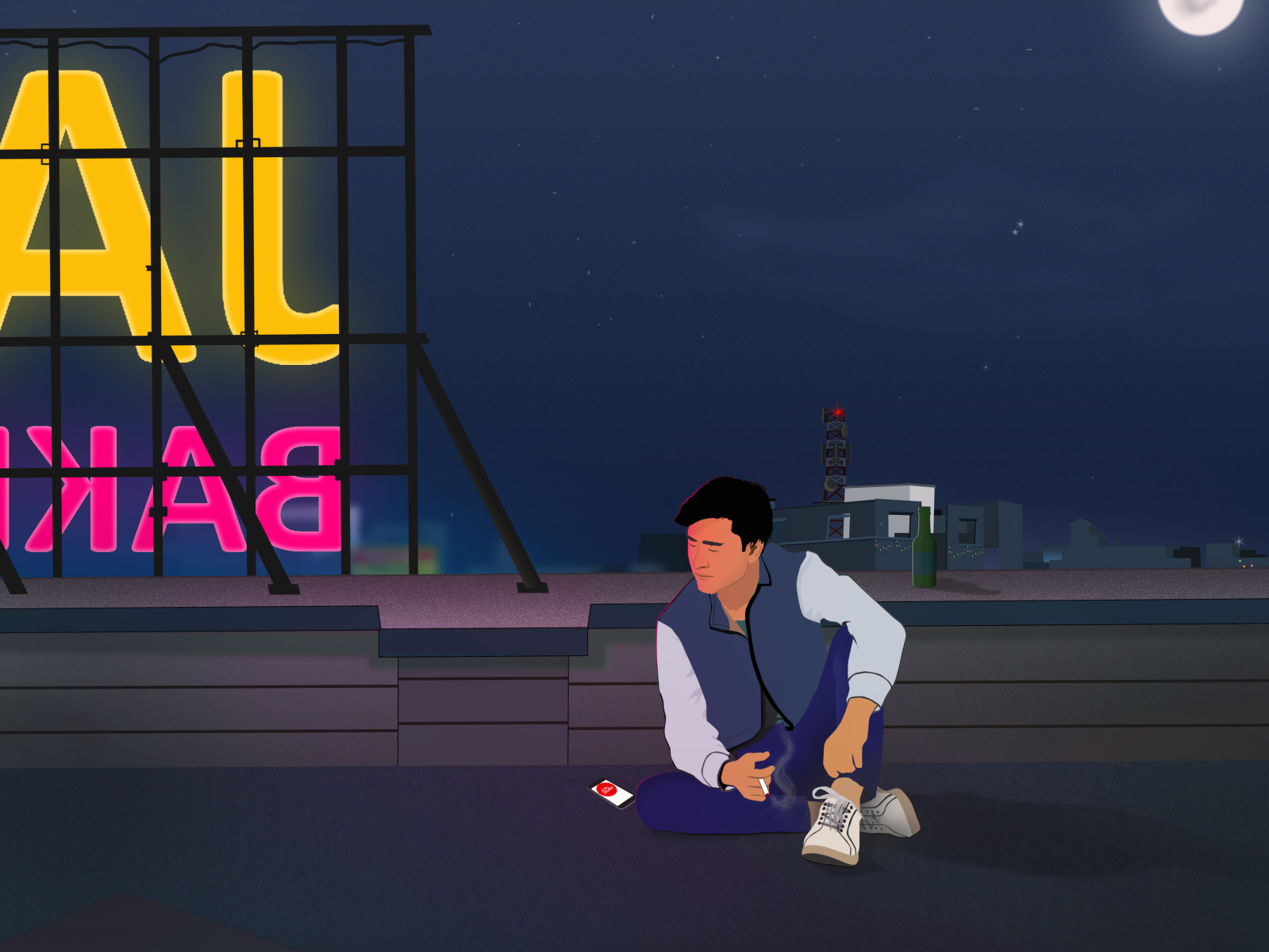 Midnight vibe by naeem abbas on Dribbble