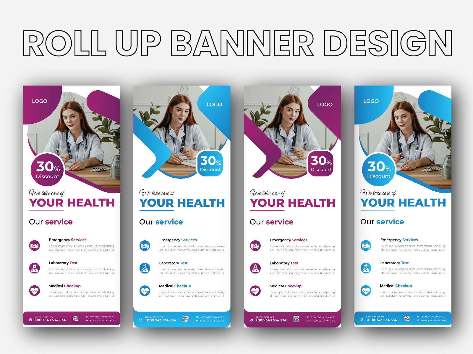 Roll up banner Design by Mohhamad Soyod Ahmed on Dribbble