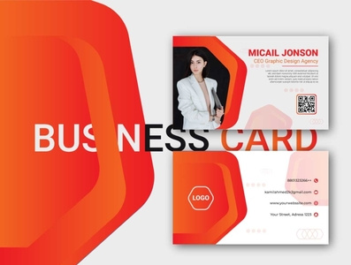 Business Card by dzinrvhai on Dribbble