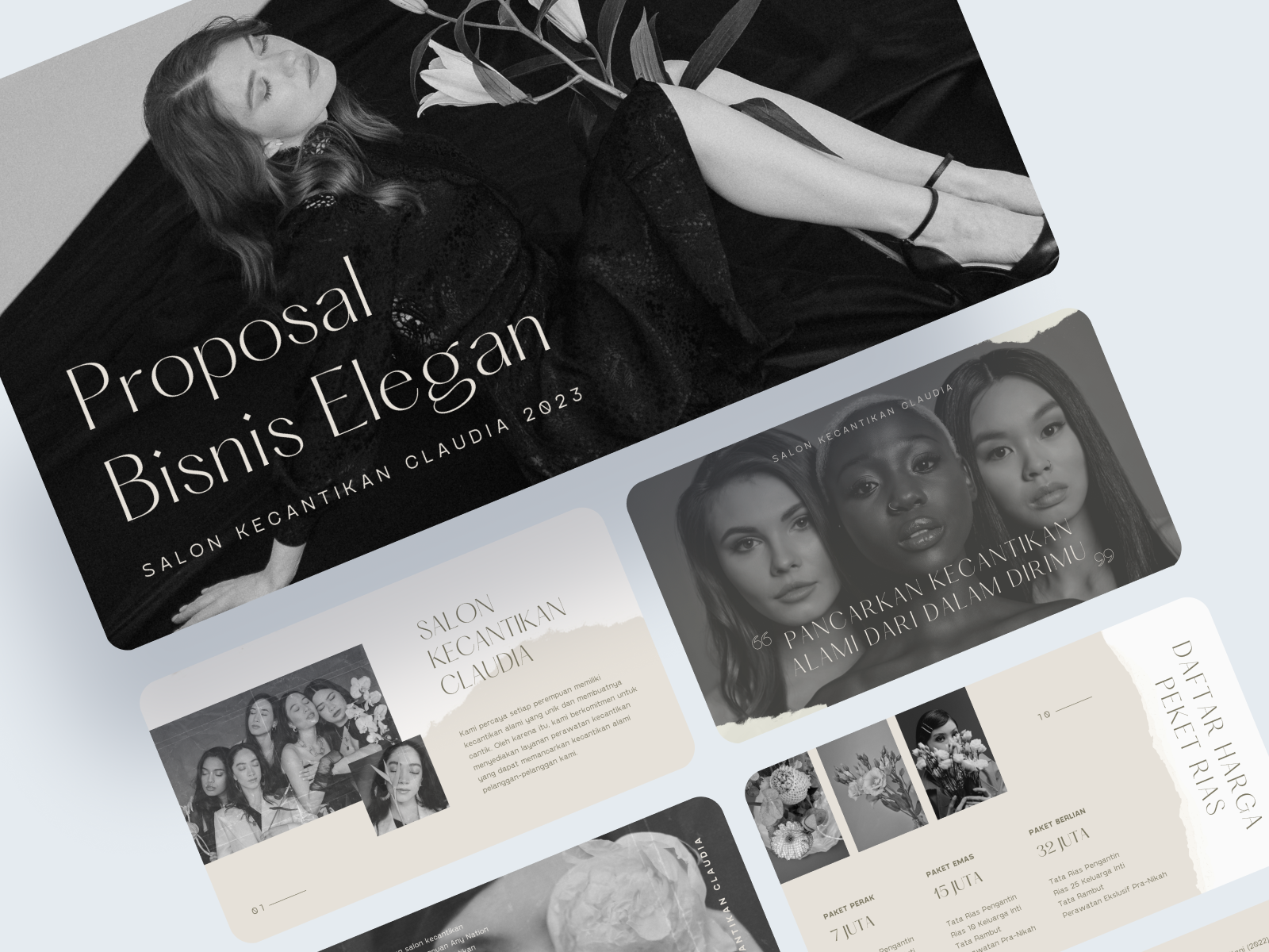 Elegan Proposal Bisnis Presentasi by Mallinda Azkiyyah on Dribbble