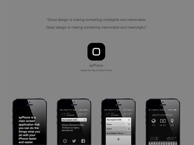 syPhone new site by selcuk yilmaz on Dribbble