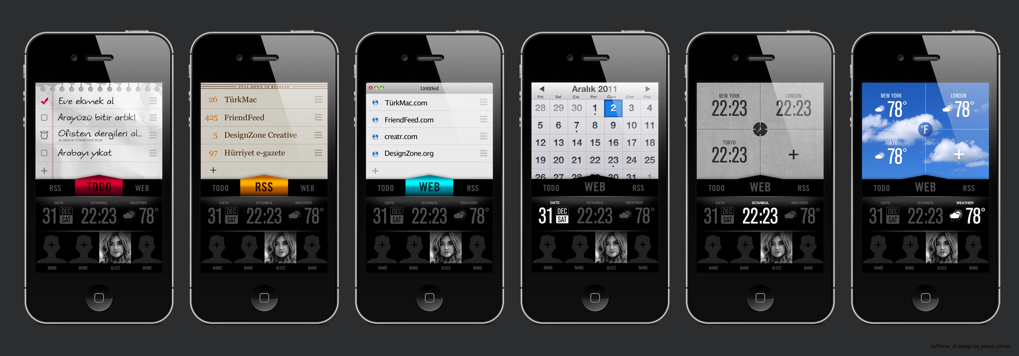 syPhone v2 UI by selcuk yilmaz on Dribbble