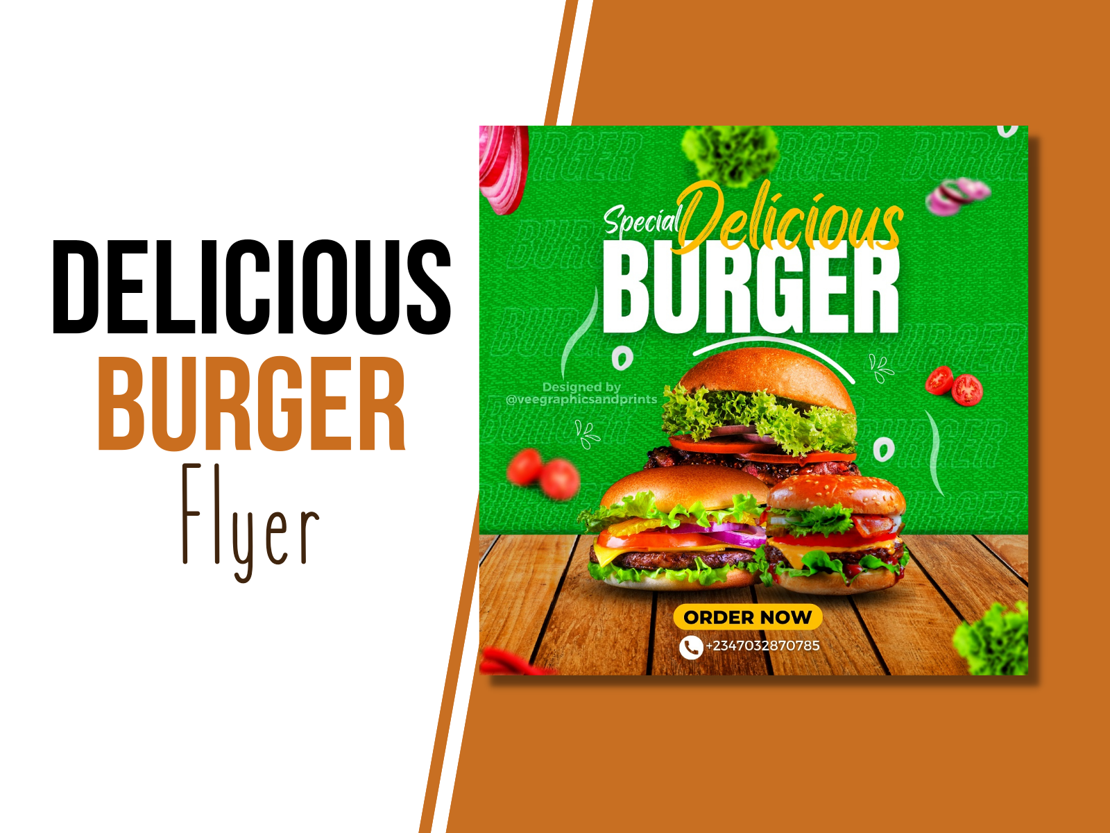 Burger flyer by Vera Ogbebor on Dribbble