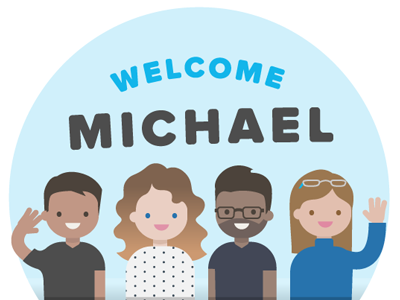 Welcome Michael by Brad Matsushita for Medallia Marketing on Dribbble
