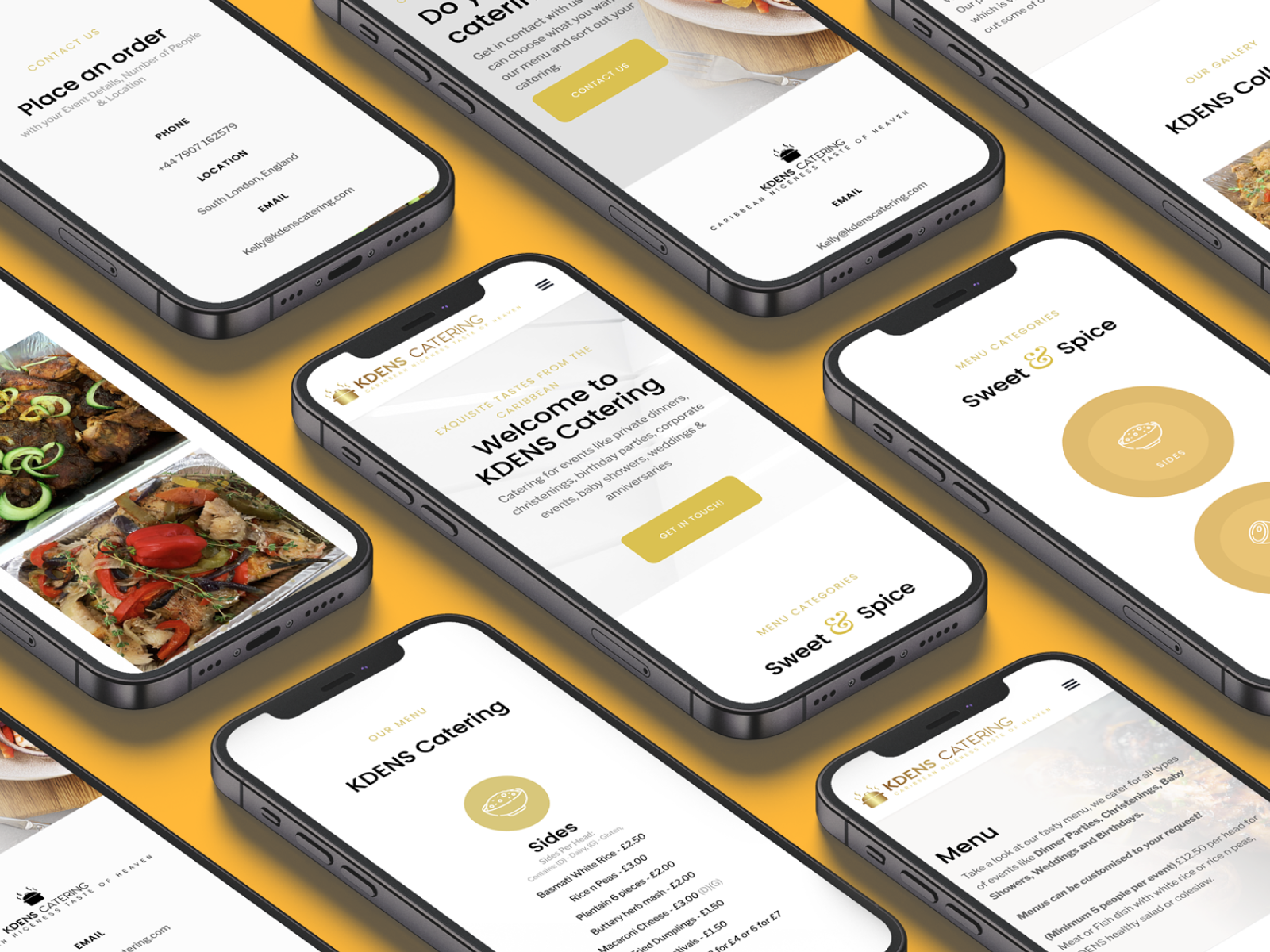 Mobile App Design - Catering Website by Marlon Pavanello on Dribbble
