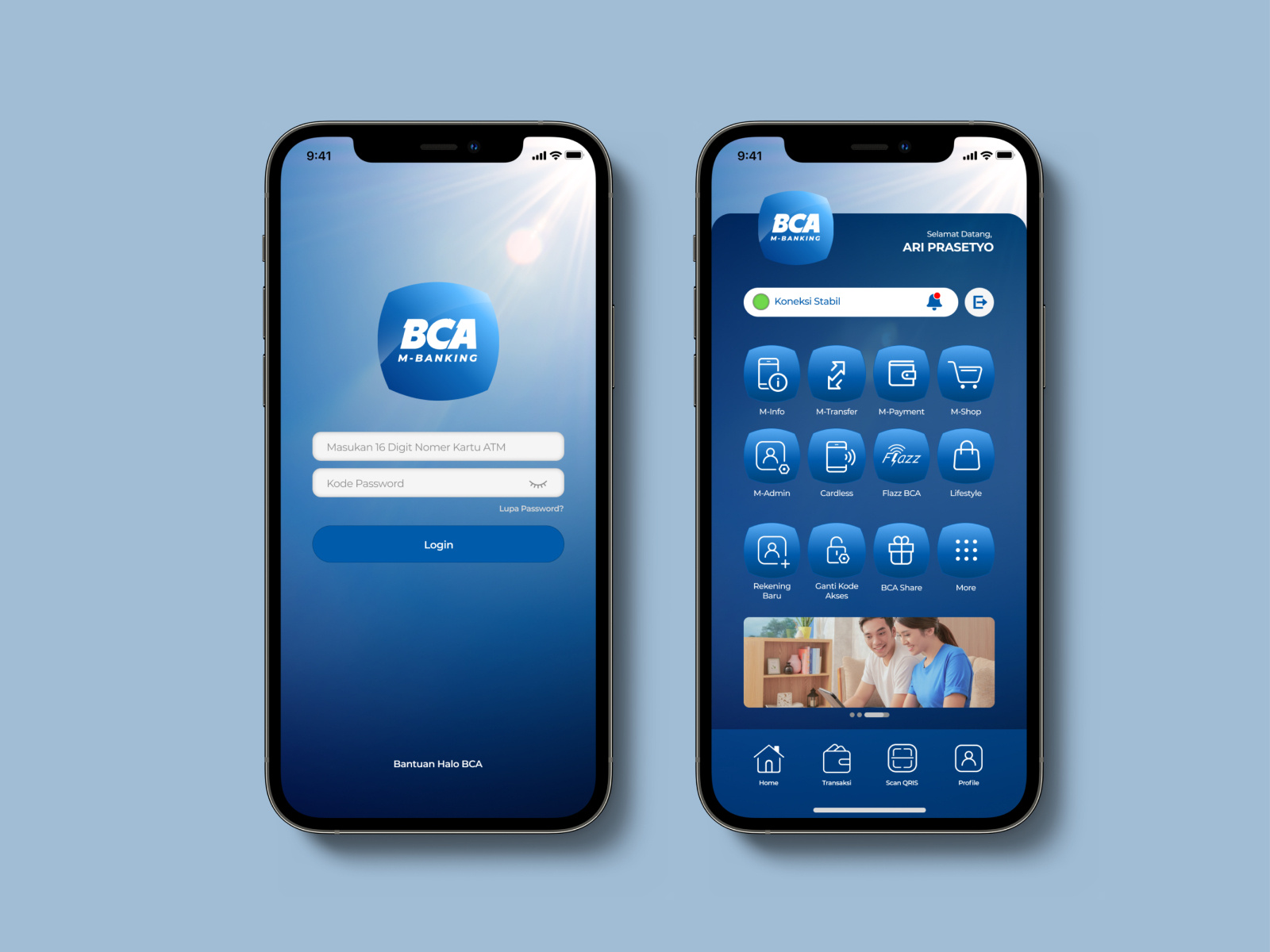 BCA Mobile Banking by Aryo Lahap on Dribbble