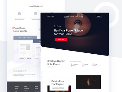 Power house- Home page by Ariful Islam on Dribbble