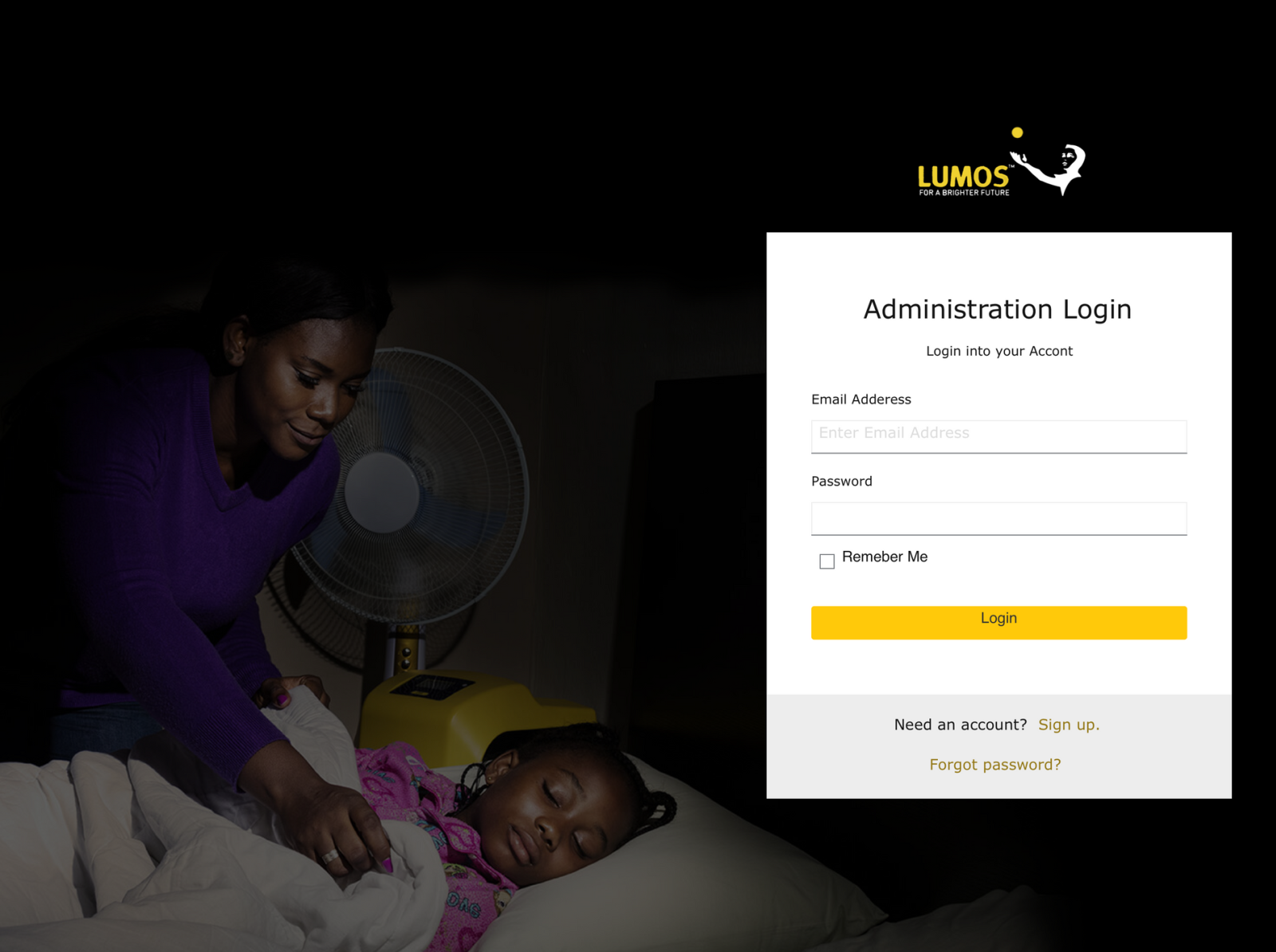 Lumos login dashboard by Victor Popoola on Dribbble