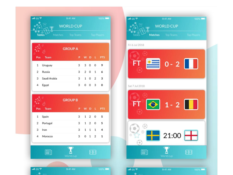design ui live score by ferdy on Dribbble