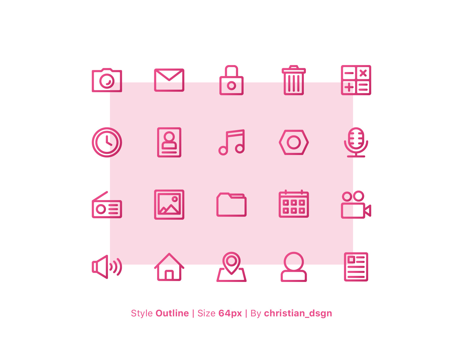 Outline App User Interface Icons by Christian Antonius on Dribbble