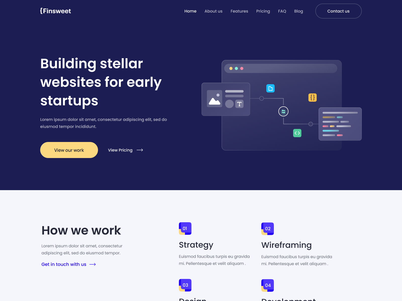 Client Service Website by Iftiar Hossain on Dribbble