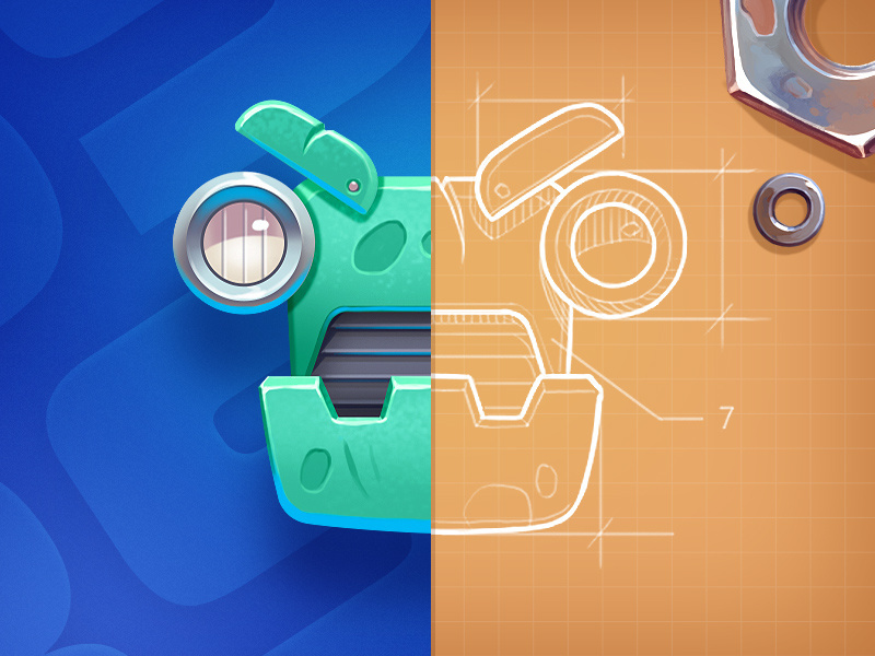 Robots Invaders by NestStrix Game Art Studio on Dribbble
