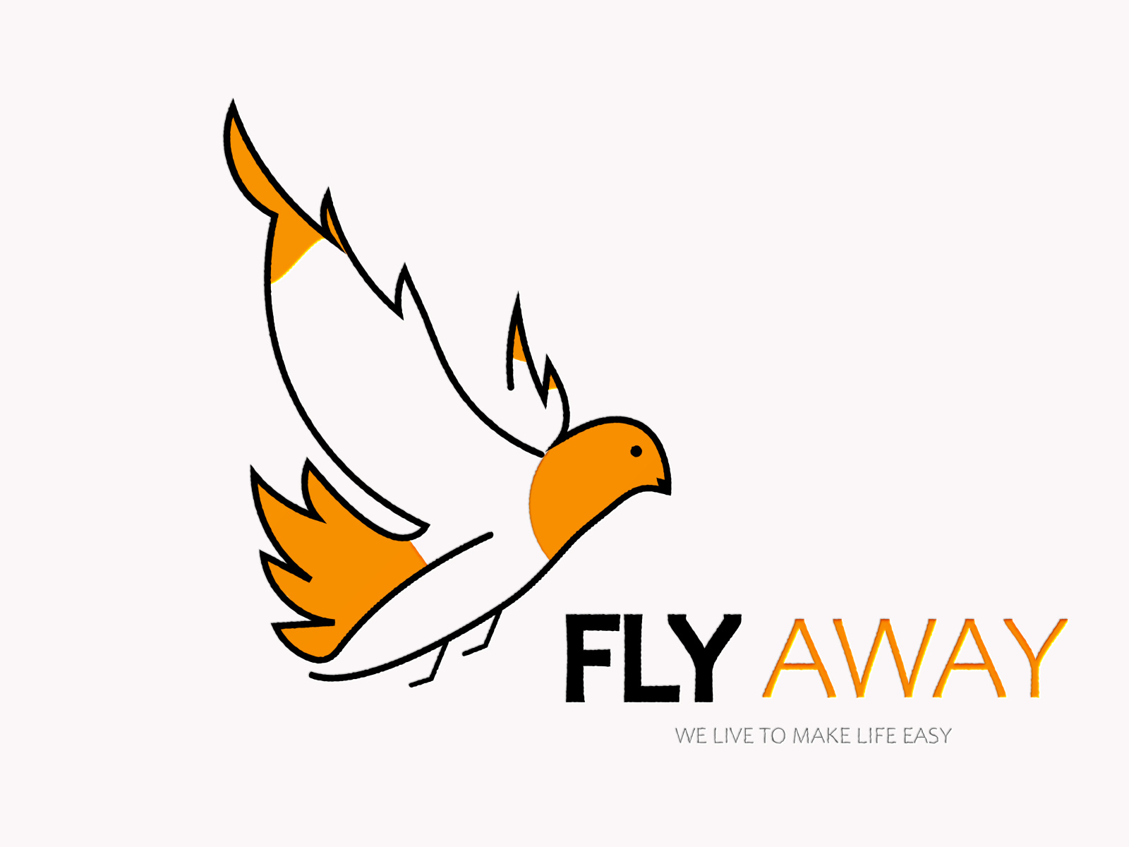 Fly away (courier) LOGO DESIGN by daniyal shahid on Dribbble