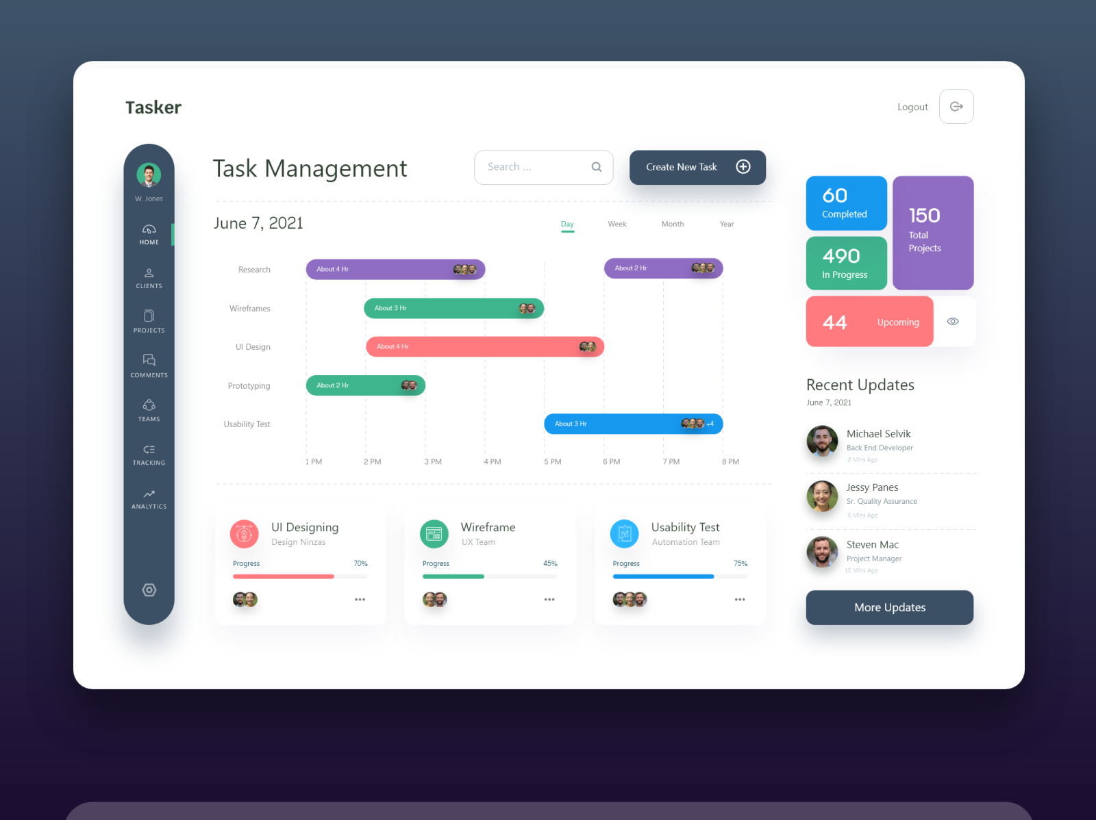 Task Manager Concept by salman on Dribbble