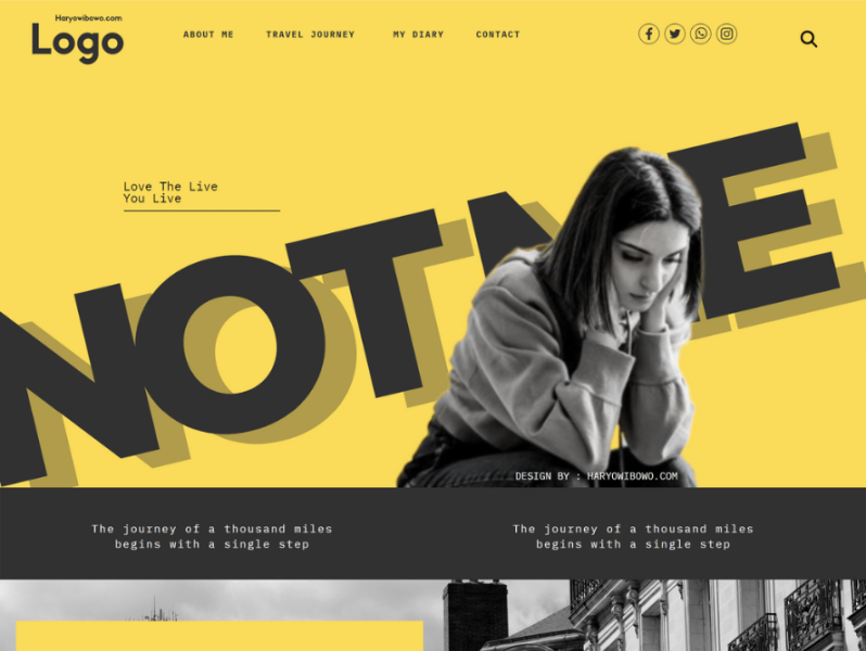 Yellow Black Web Design Concept by haryo wibowo on Dribbble