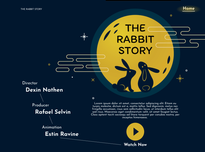 THE RABBIT STORY - Landing page UI by Damitha Kalhara on Dribbble