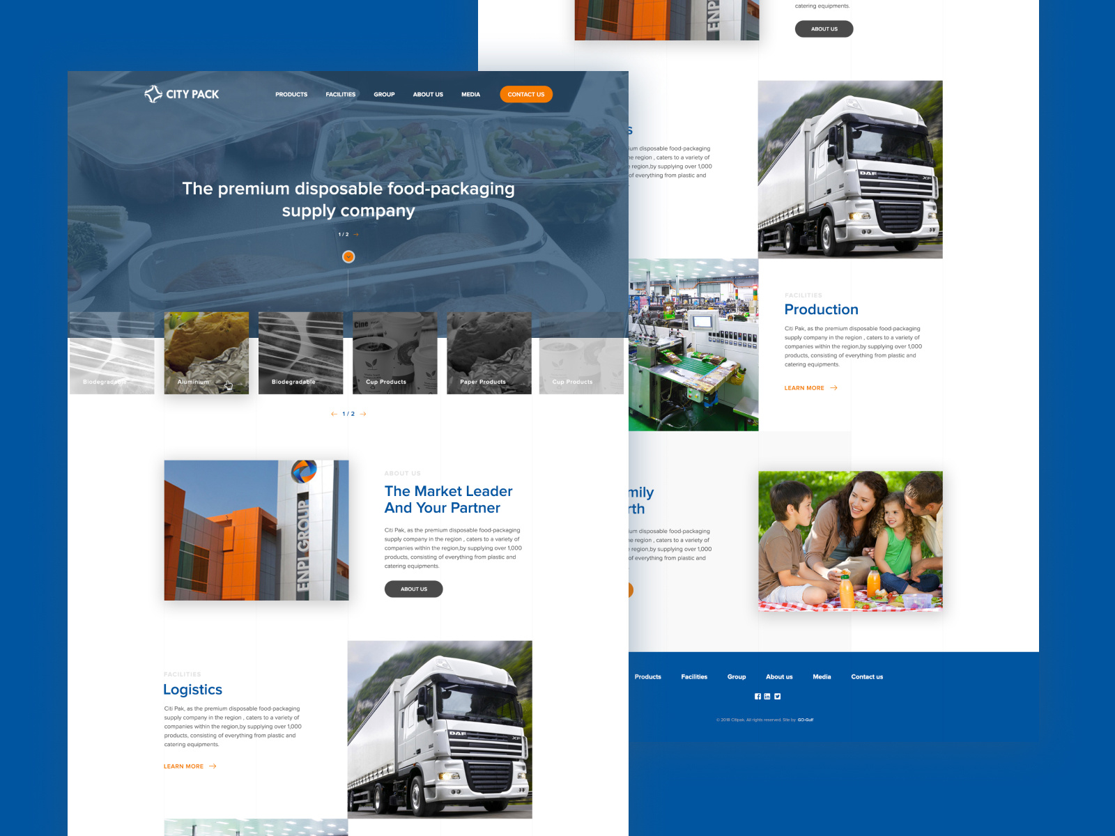 Redesign concept for Disposable company website by Ibrahim Abdulla on ...