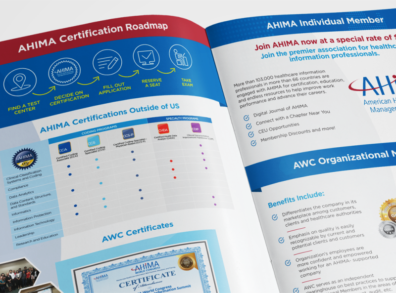 AHIMA brochure design by LightMix on Dribbble