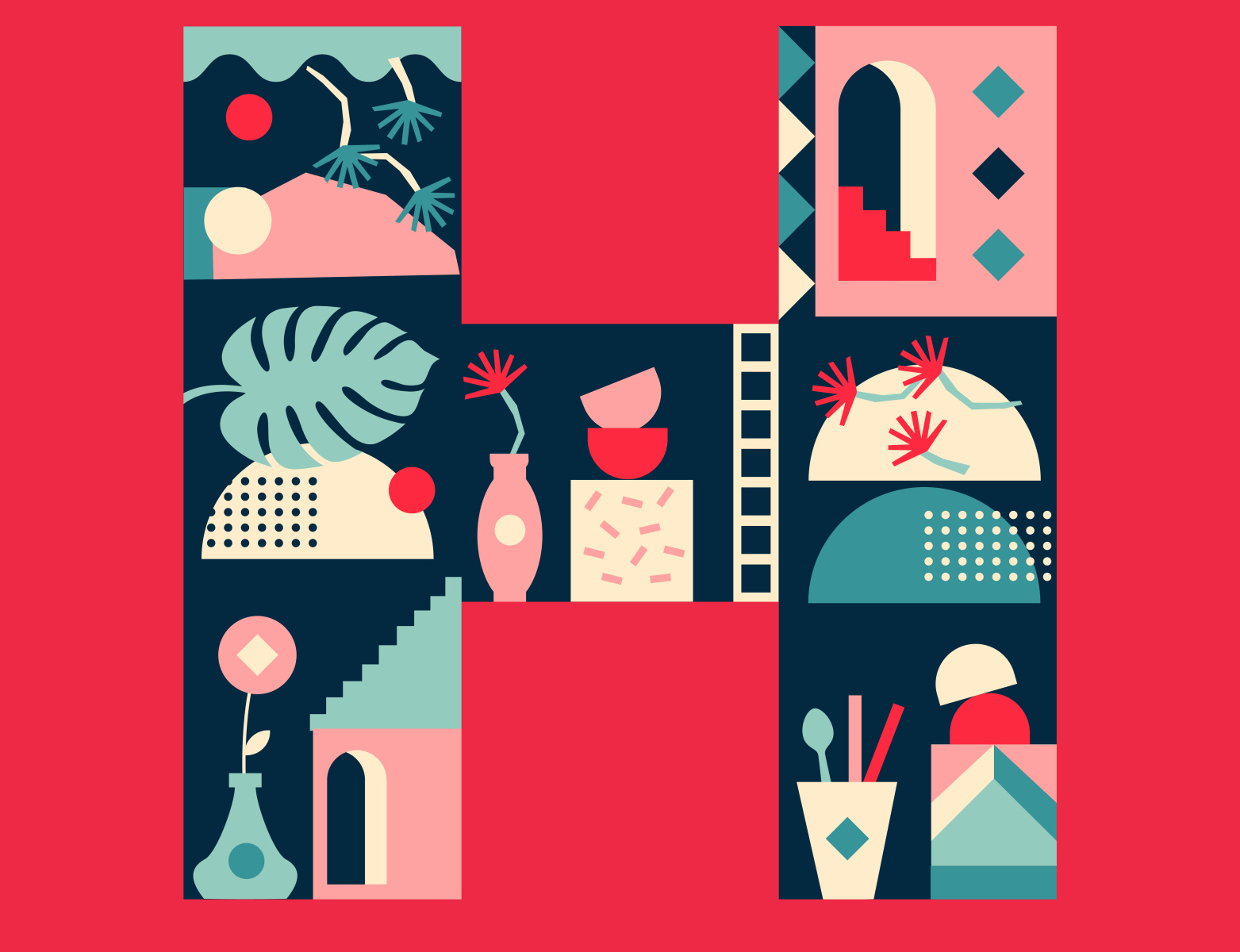 Letter H by Meroo Seth on Dribbble