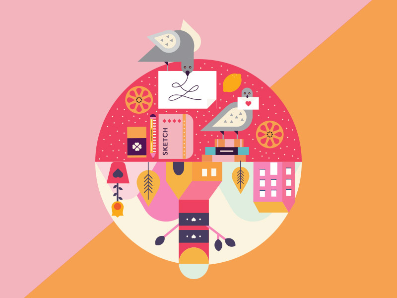 Pigeons at Work by Meroo Seth on Dribbble