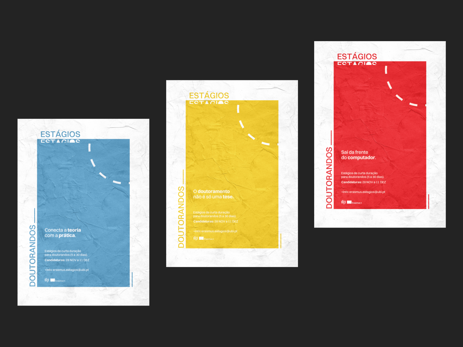Short Duration Internship posters (PhD's) by Luis Vaz on Dribbble