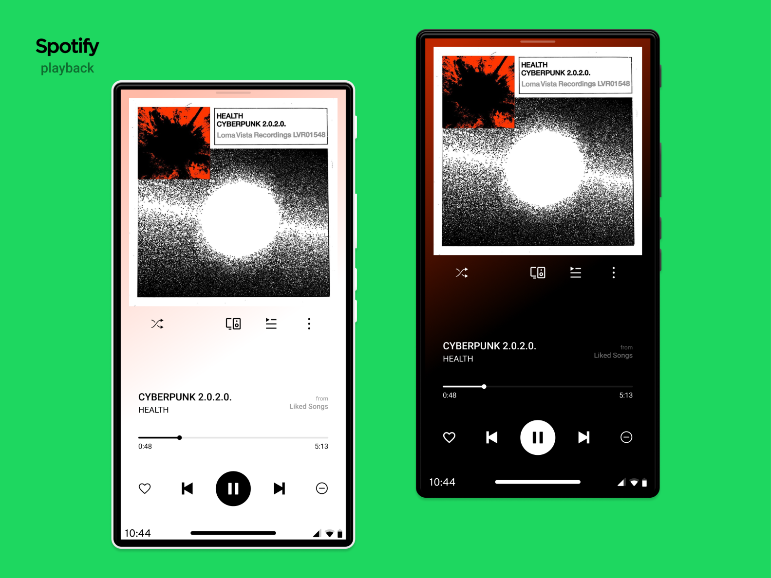 Spotify redesign: player by Jacob Estep on Dribbble