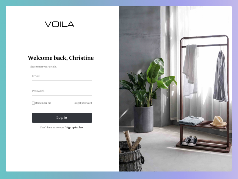 sign up page for clothing website. by Dhinesh Kanna on Dribbble