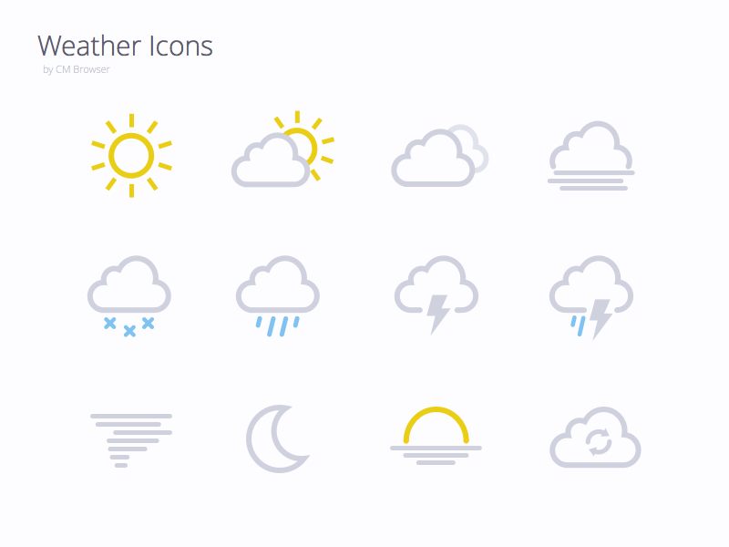 Weather Icon by Carrie on Dribbble