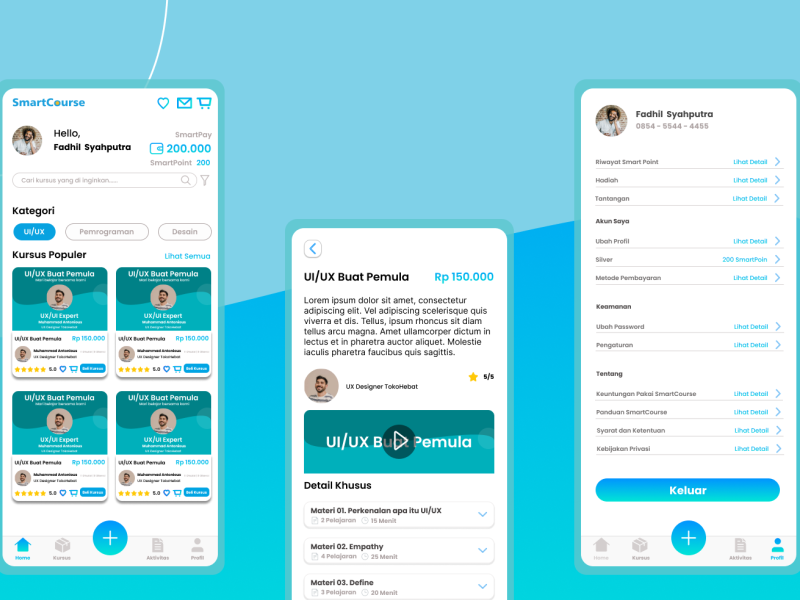 SmartCourse by Fadhil Syahputra on Dribbble