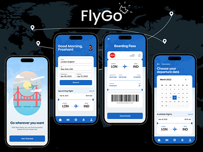 FlyGo - Flight Booking App by Prashant on Dribbble