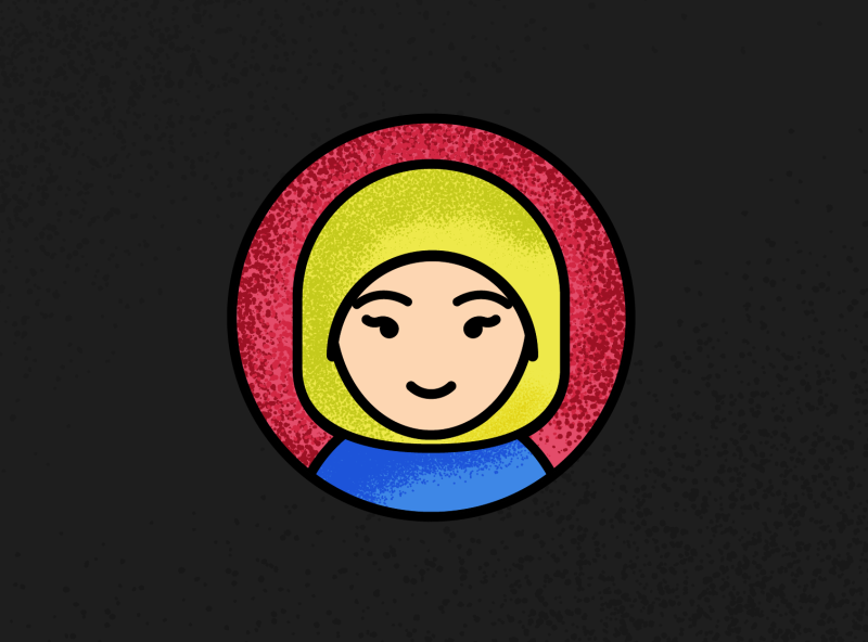 Circular avatar by Amira Sekhsokh on Dribbble