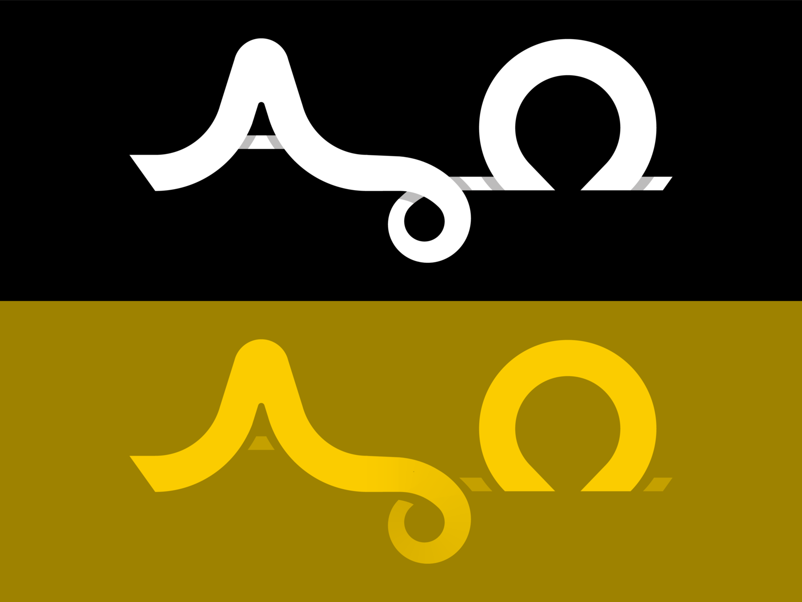 Alpha & Omega Lettering by Nancy Harms on Dribbble