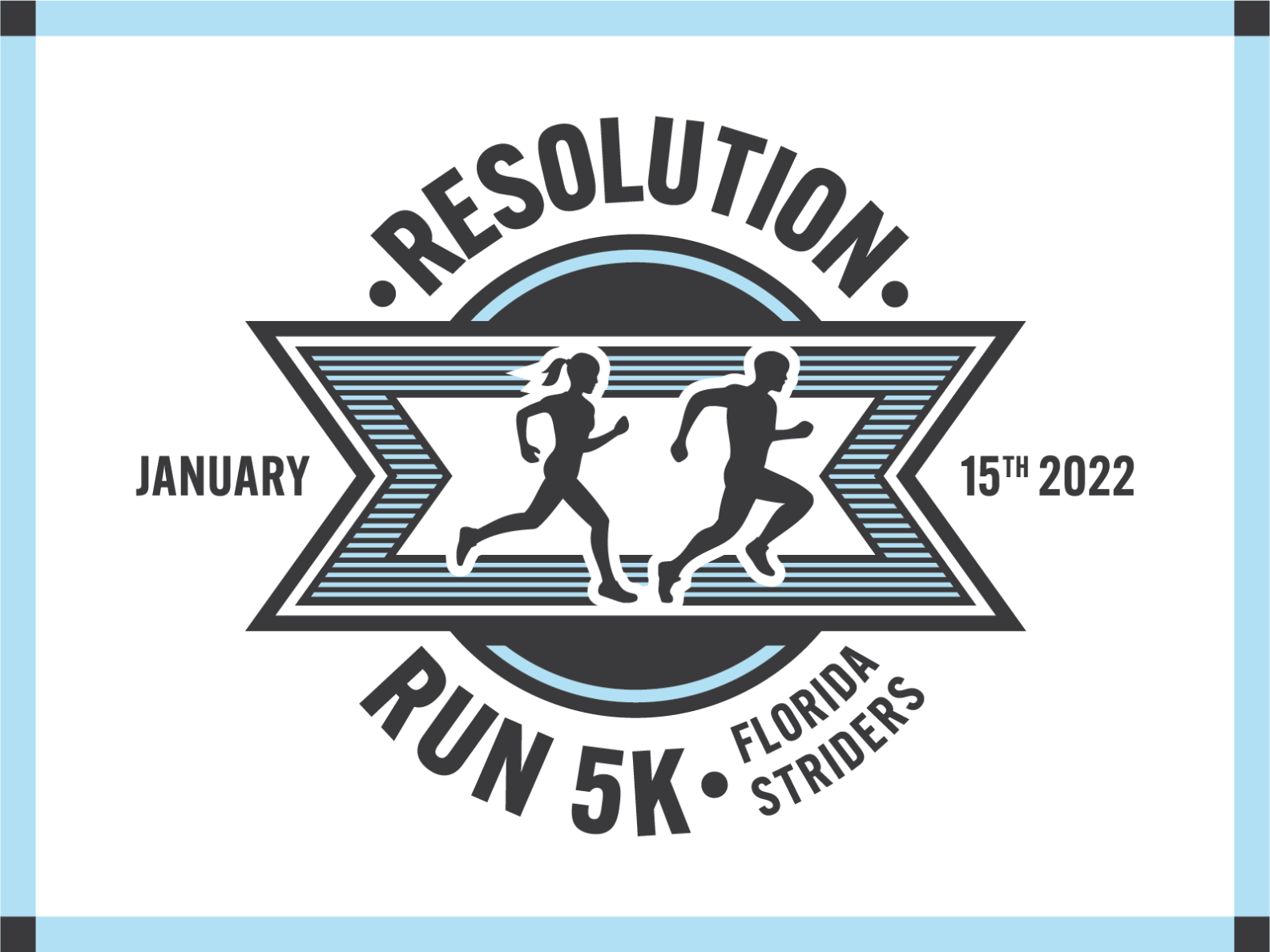 Resolution Run Branding by Nancy Kramer on Dribbble