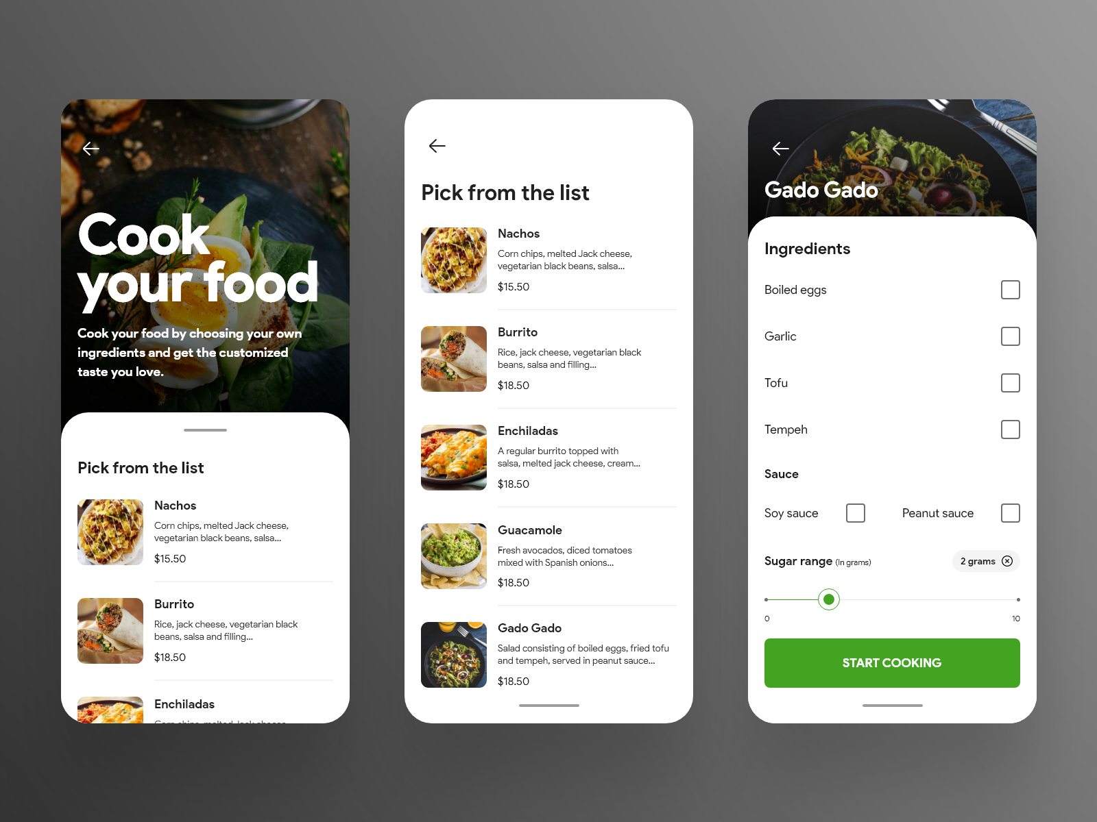 Food app - cook your food concept by Rajabutheen on Dribbble