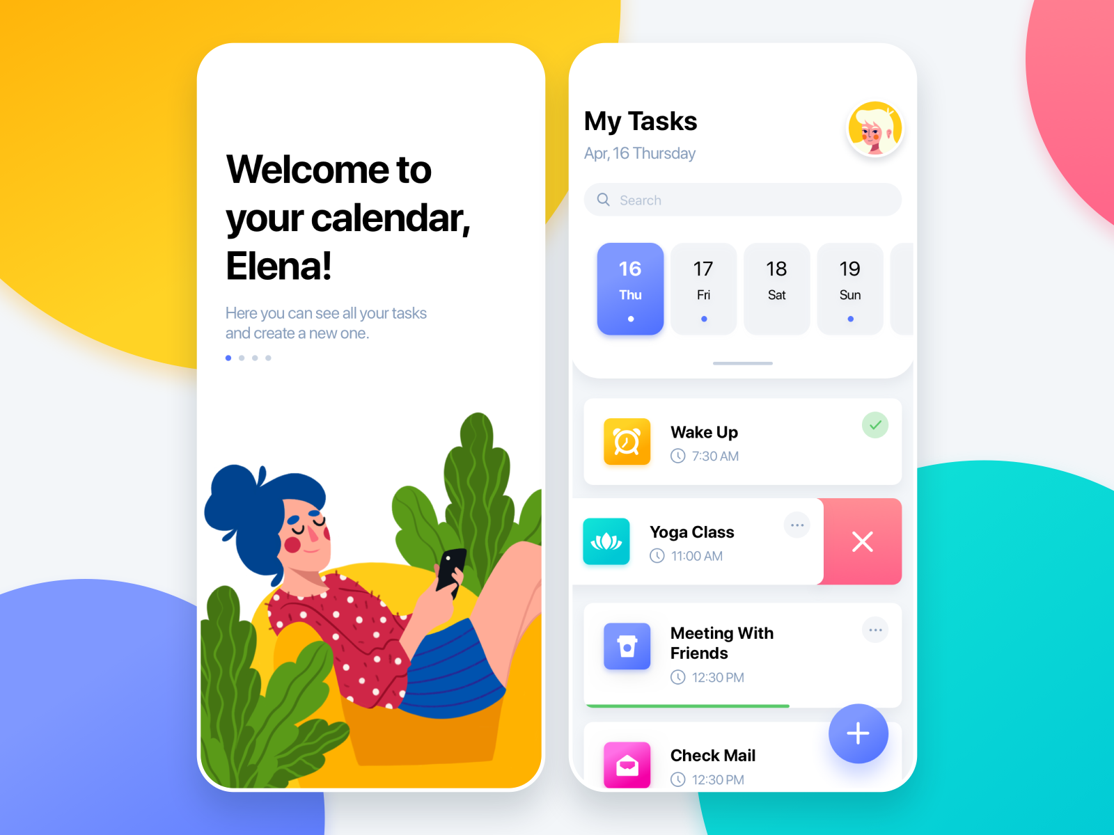 Task Manager App by Alena Zhukava on Dribbble