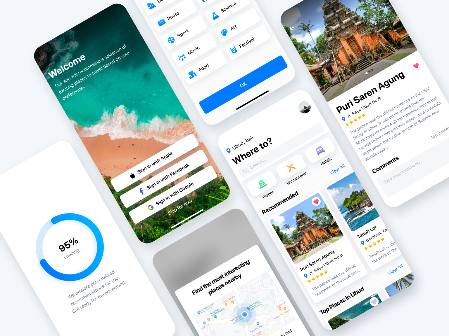 Travel App by Alena Zhukava on Dribbble