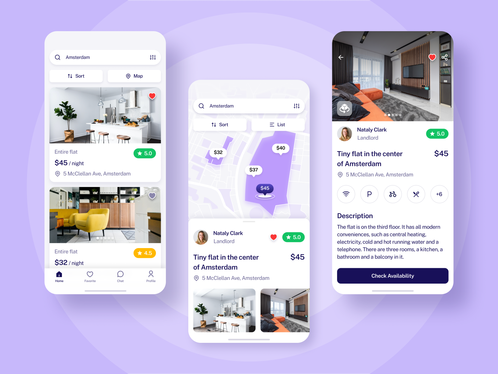 Rental App by Elena Zhukova on Dribbble