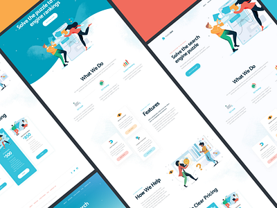 Landing Page UI kit by Chris Bower on Dribbble