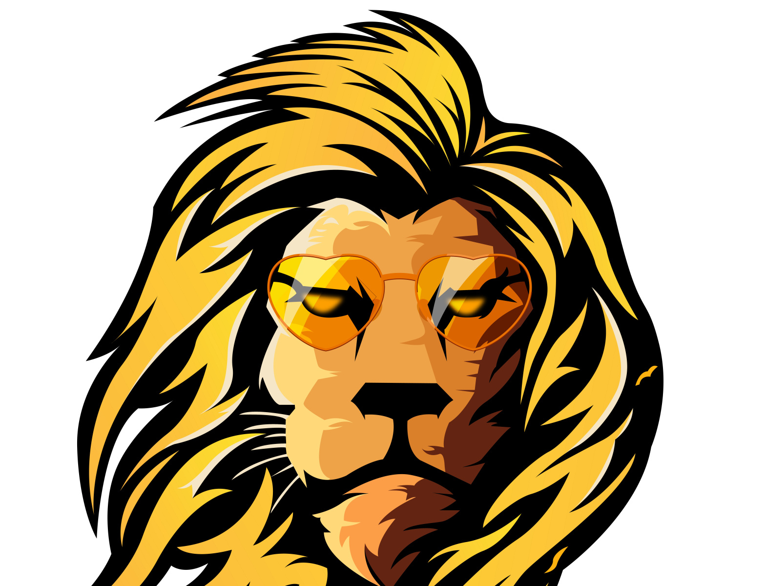 Lion Head design mascot by Saad malik on Dribbble