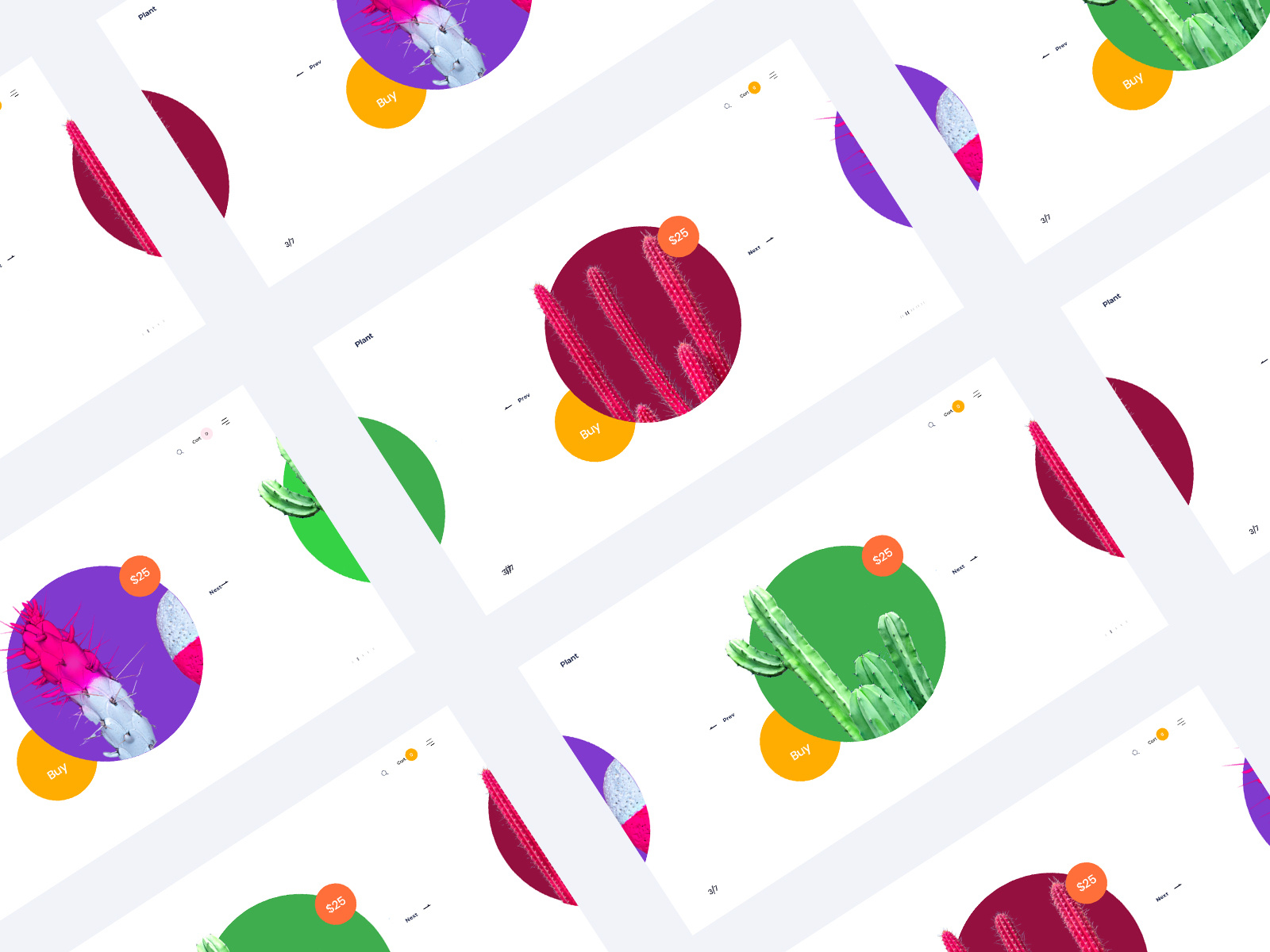 Plant Web Header by Nusrat Jahan on Dribbble