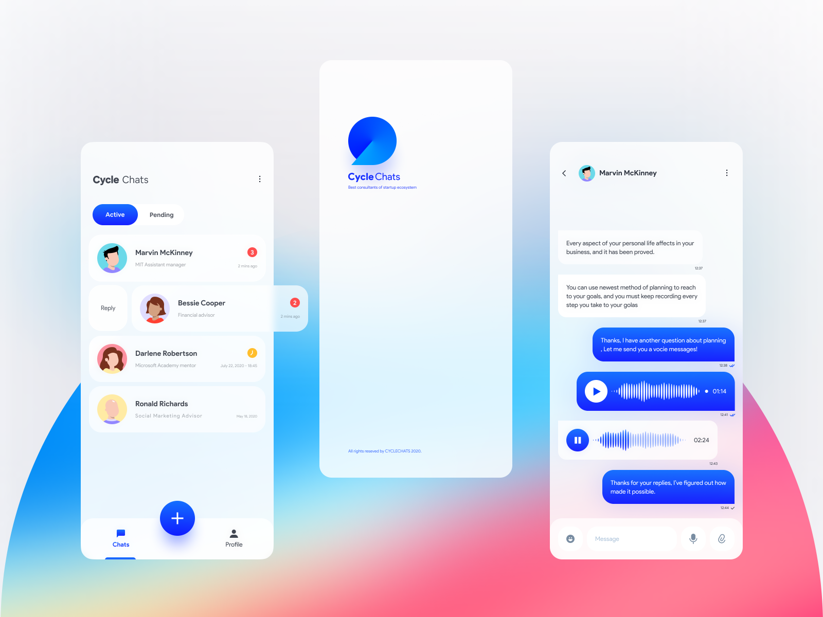 Cycle chat new style by Hamid R Mousazade for 8Grid Studio on Dribbble
