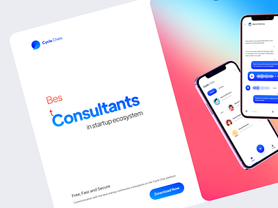 Cycle chat landigpage by Hamid R Mousazade on Dribbble